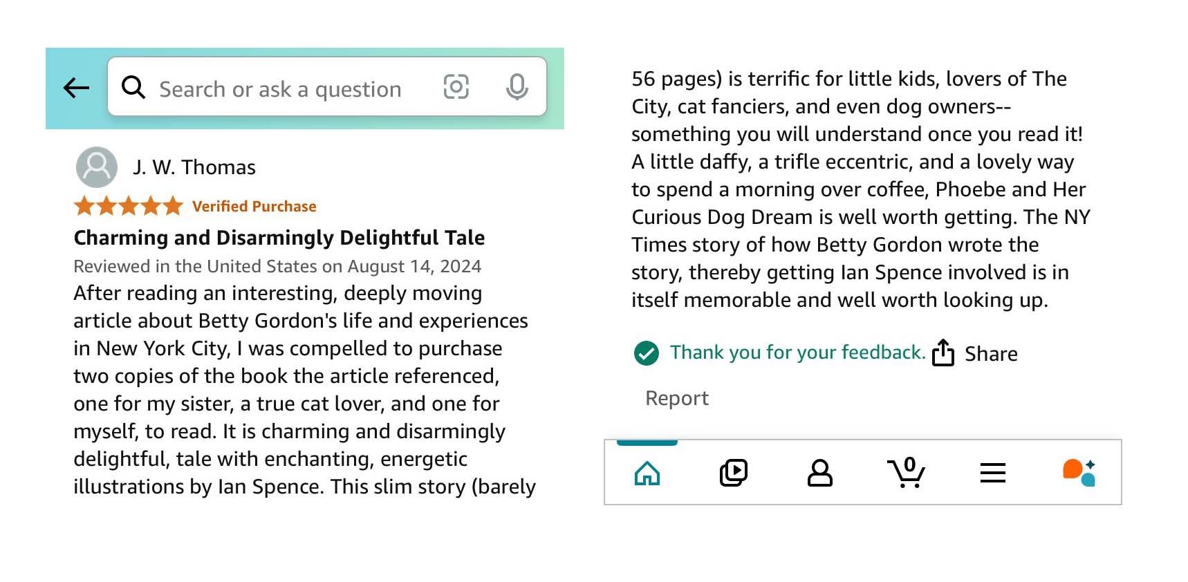 The "disarmingly delightful" Ms. Gordon